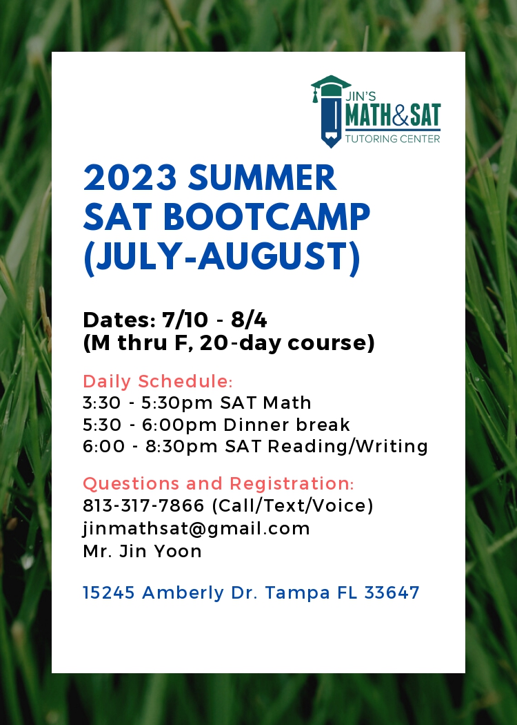 JIN’S MATH & SAT TUTORING CENTER – Test Prep and Subject Tutoring