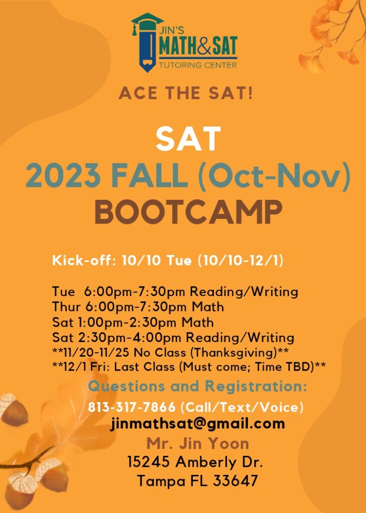 JIN’S MATH & SAT TUTORING CENTER – Test Prep and Subject Tutoring
